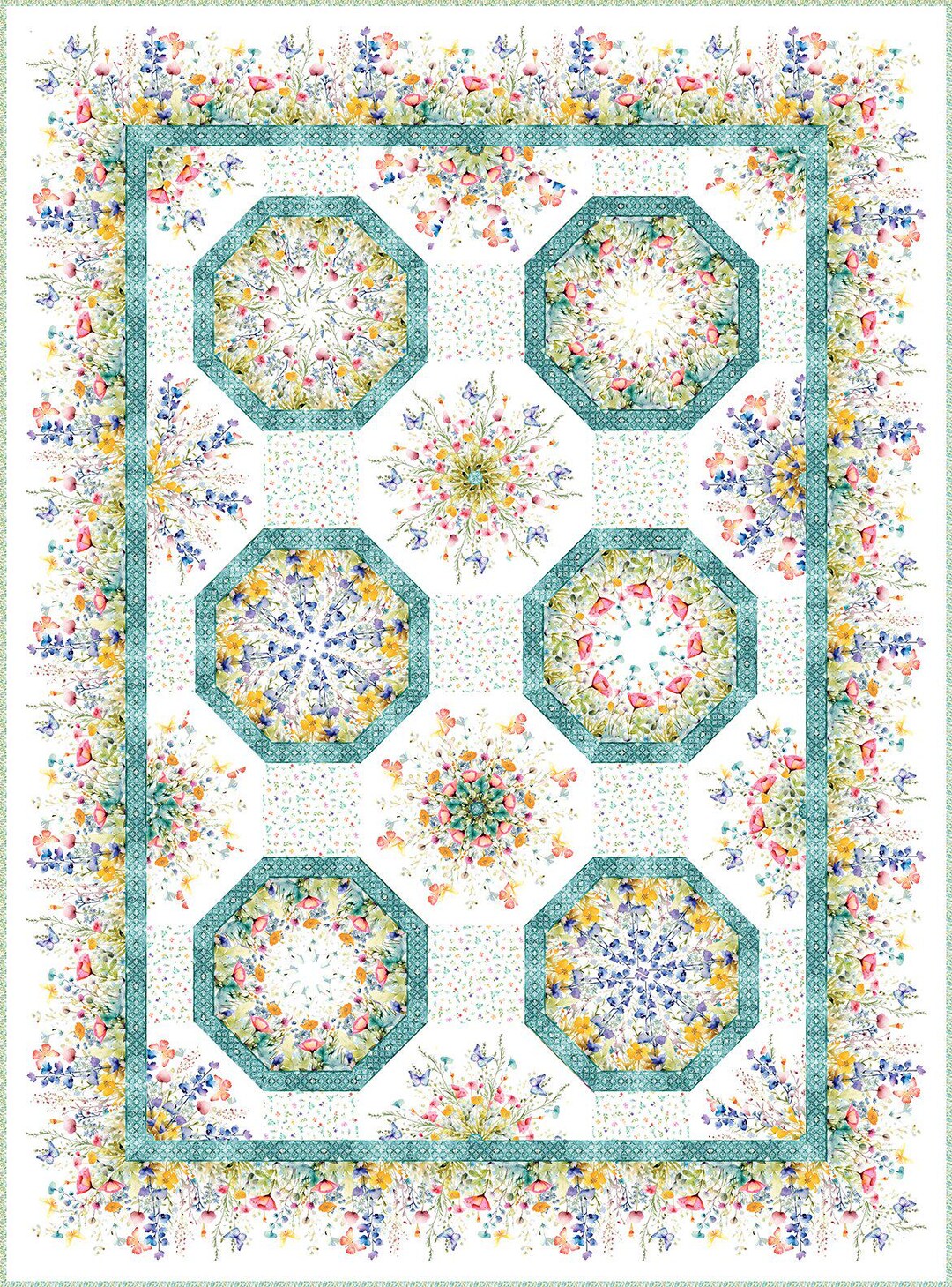 Butterfly Fantasy Kaleidoscope Quilt Pattern Only - Etsy