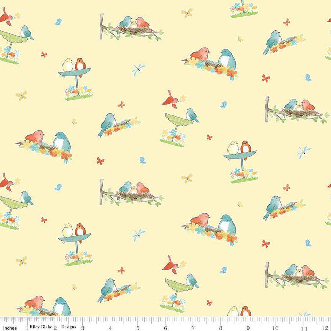 Happy at Home Vignettes Lemon by Tara Reid. Riley Blake Designs - Etsy