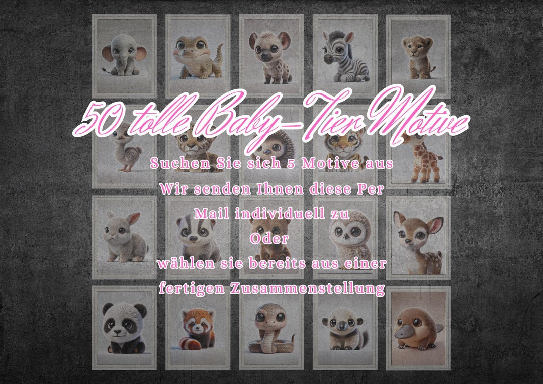 3D Baby Animal Animals Motifs Sweet Cute High Quality Illustration ...