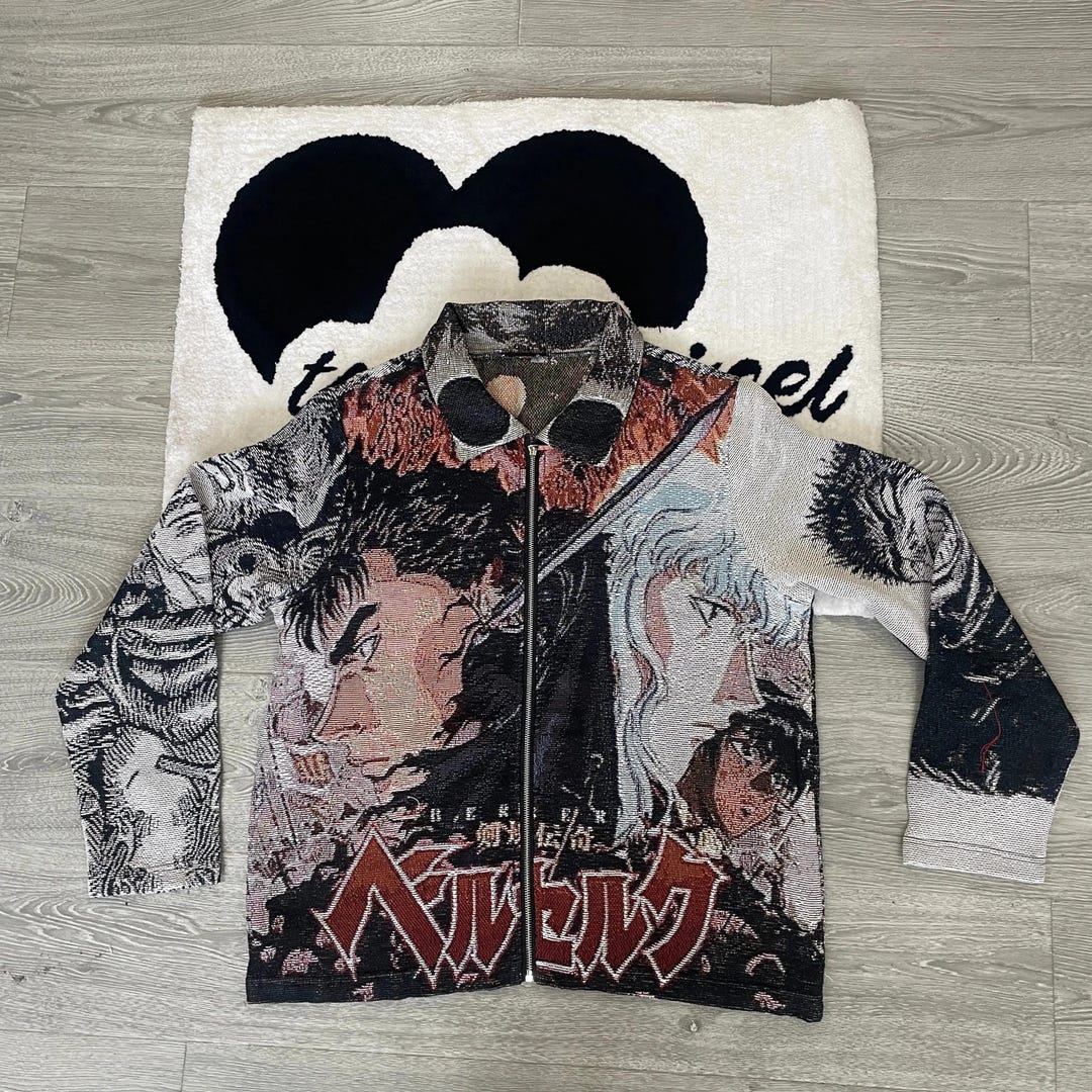 Berserk Anime Tapestry Jacket Custom Design, Unique Embroidery, High ...