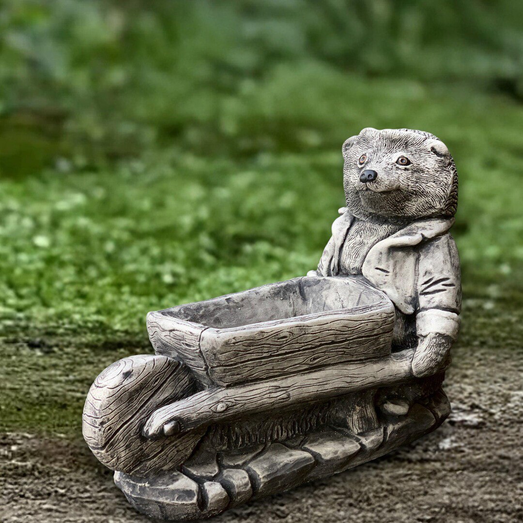Unique Hedgehog With Planter Sculpture Concrete Hedgehog Statue Stone ...