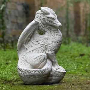 Amazing Dragon Statue Concrete Sitting Dragon Sculpture Stone Dragon ...