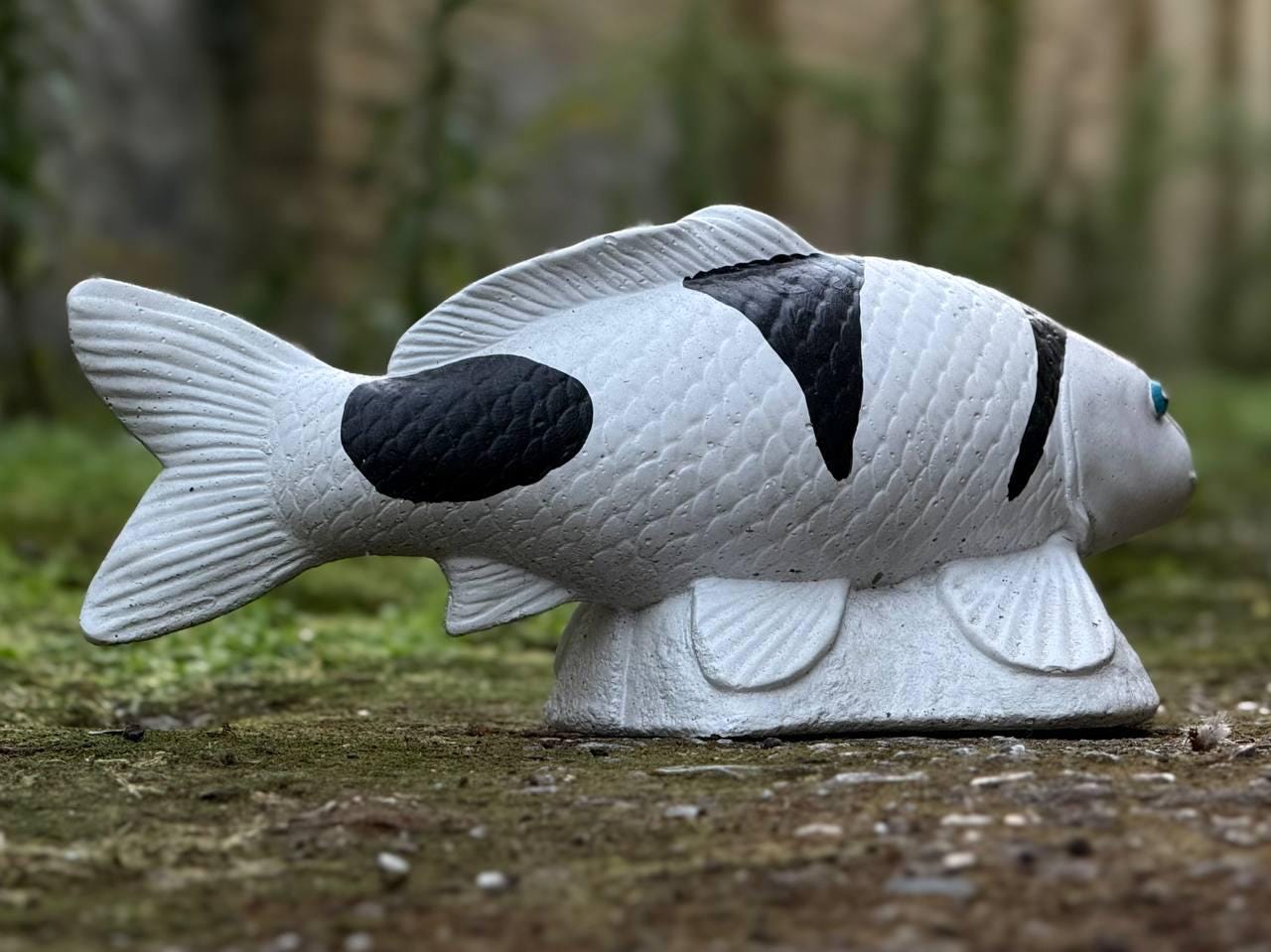 Concrete Koi Fish Statue Garden Pond Decoration Cement Fish Sculpture ...