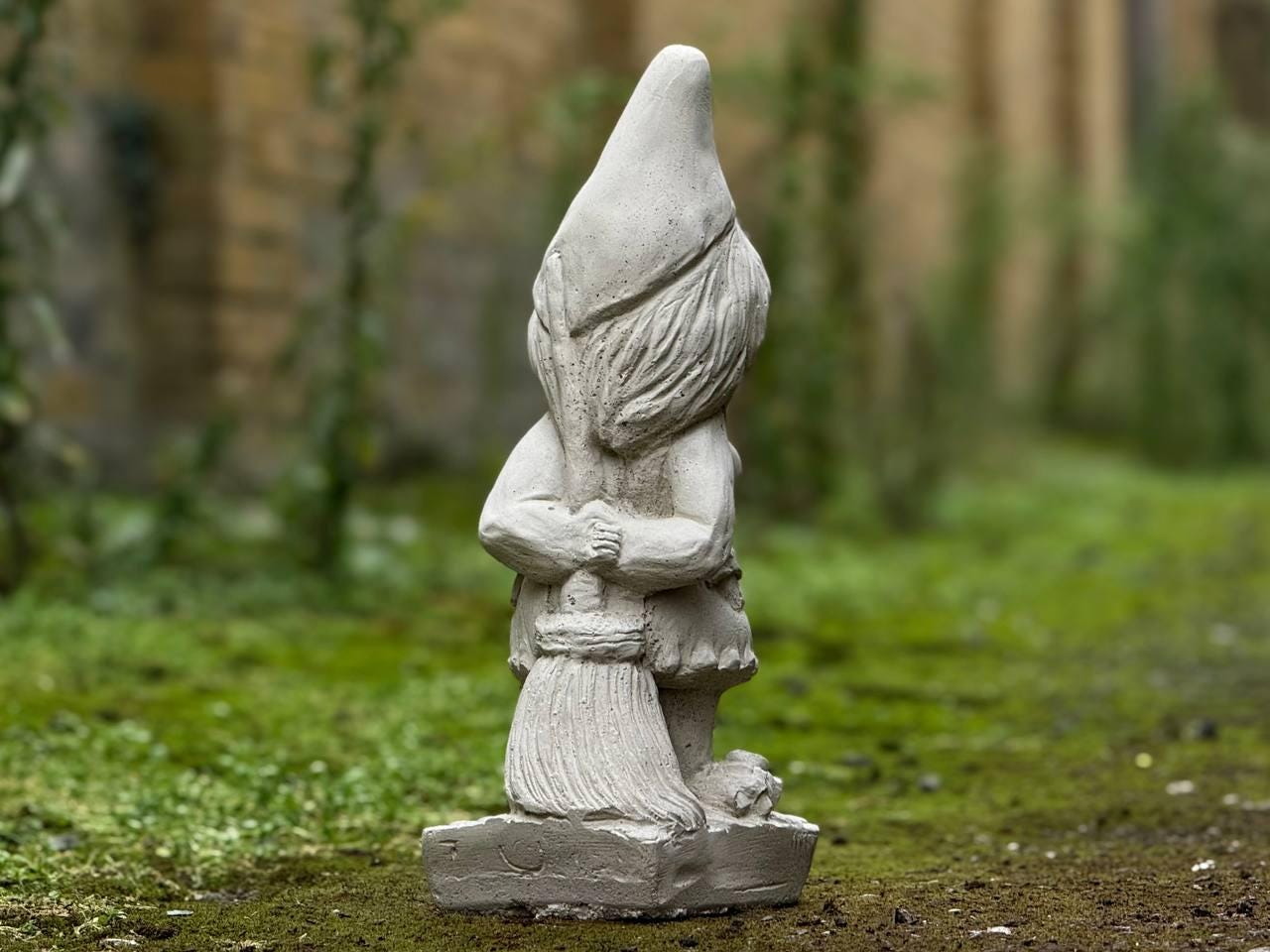 Cheeky Female Gnome Concrete Statue Stone Woman Decoration Cement ...