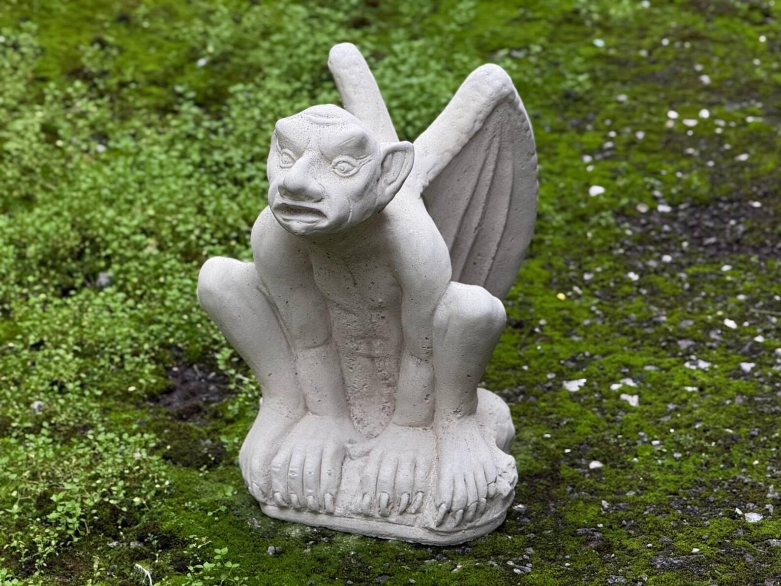 Concrete Gargoyle Statue Gothic Garden Decor Cement Gargoyle Sculpture ...