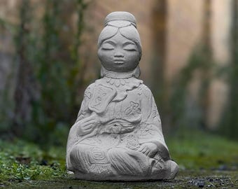Chinese Warrior Concrete Asian Garden Statue Cement Figurine Cast Stone ...