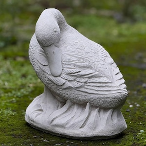 Outdoor Duck Figurine Stone Garden Duck Decoration Cement Bird ...