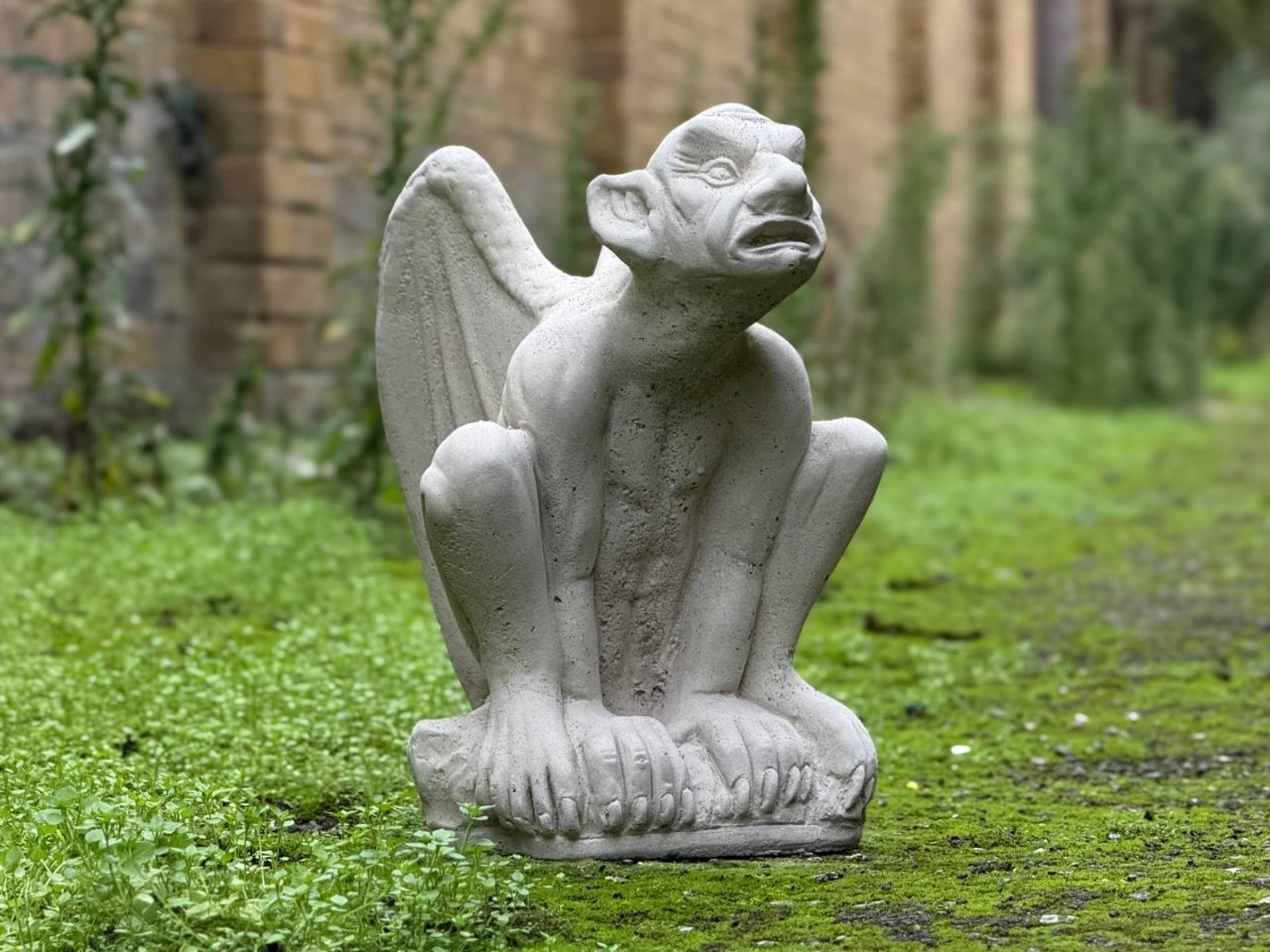 Concrete Gargoyle Statue Gothic Garden Decor Cement Gargoyle Sculpture ...