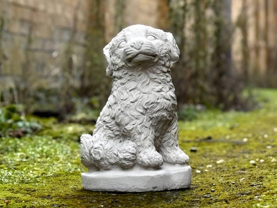 Garden Labrador Figurine Concrete Pet Statue Stone Memorial Dog ...