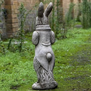 Peter Rabbit Statue Concrete Rabbit Garden and Home Figurine Dapper ...