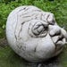 Grumpy Face Statue Humorous Garden Decor Concrete Face Sculpture ...