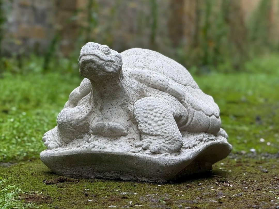 Amazing Tortoise Sculpture Cement Turtle Yard Statue Outdoor Wildlife ...