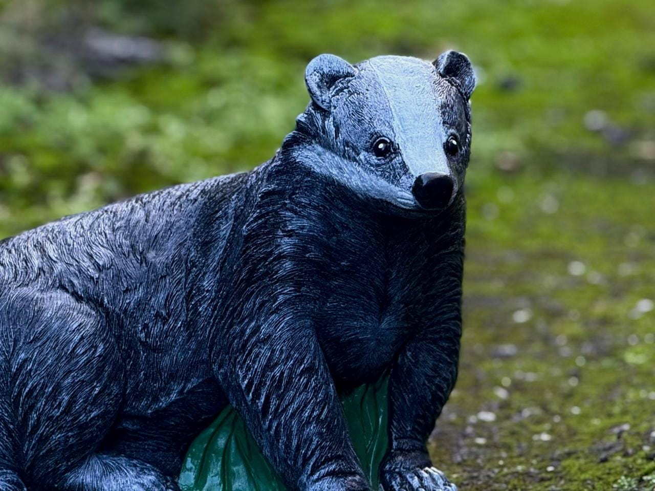 Concrete Badger Garden Statue Stone Wildlife Ornament Outdoor Woodland ...