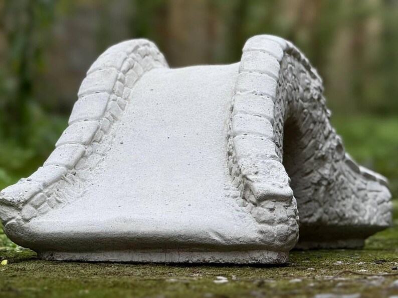 Miniature Stone Bridge Concrete Garden and Home Ornament Stone Handmade ...