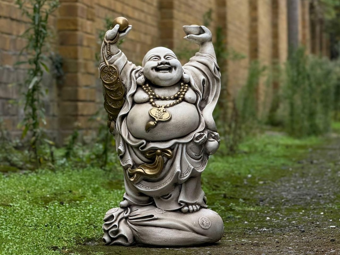 Large Happy Buddha Decor Outdoor Smiling Buddha Statue Japanese ...