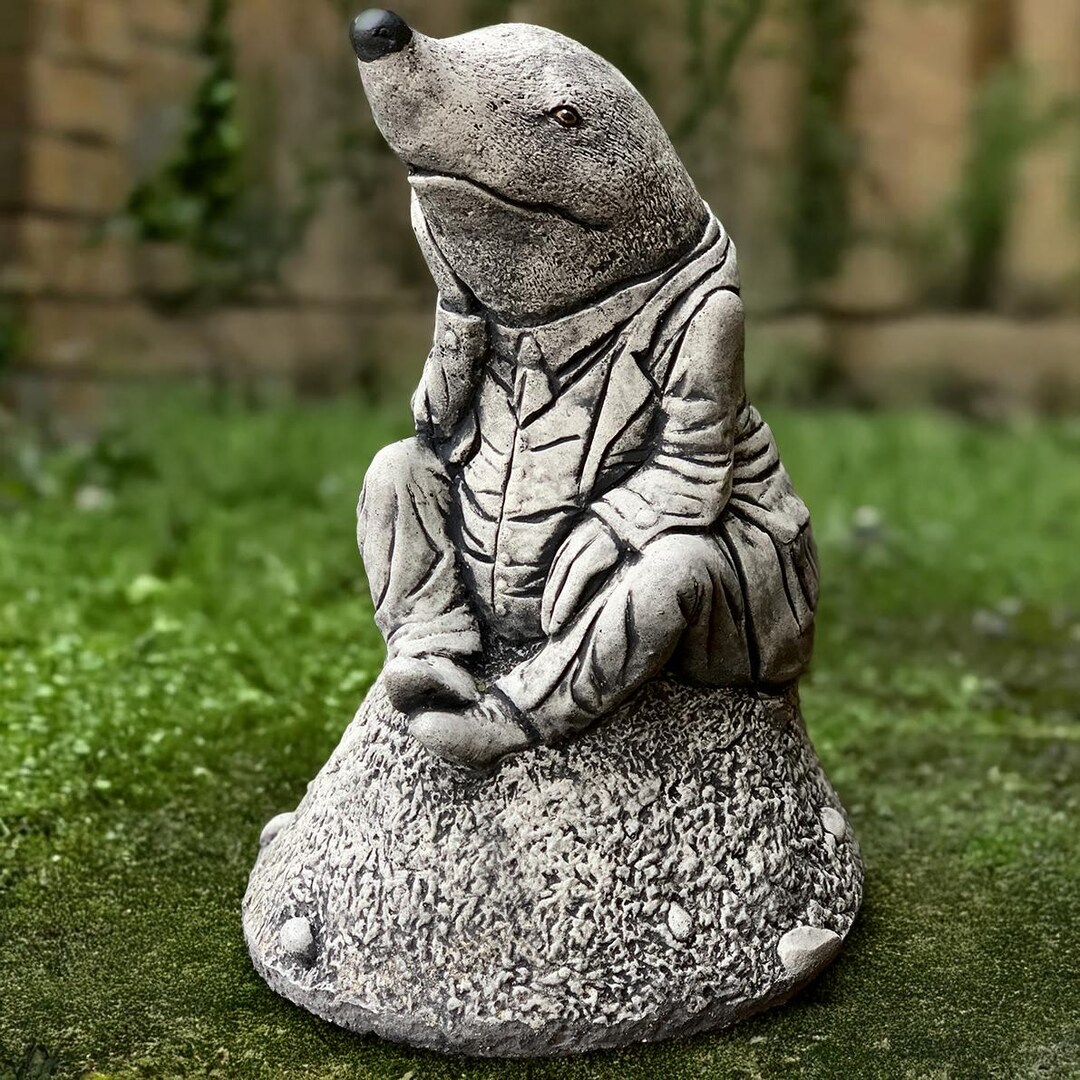 Mole Garden Statue Concrete Animal Sculpture Storybook Character ...