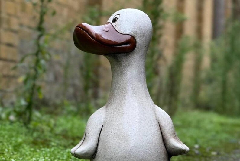 Amazing Duck Statue Concrete Duck Decor Charming Outdoor Duck Figurine ...