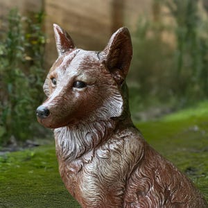 Large Fox Statue Realistic Fox Sculpture Outdoor Wildlife Figurine ...