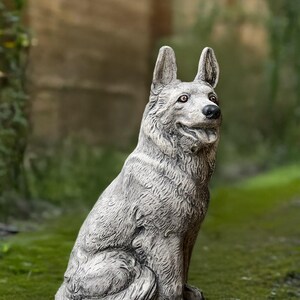 Large German Shepherd Sculpture Stone German Memorial Dog Statue Cement ...