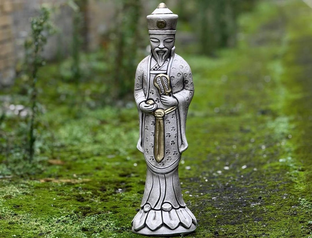 Ancient Chinese Garden Decoration Chinese Man Statue Outdoor Soldier ...