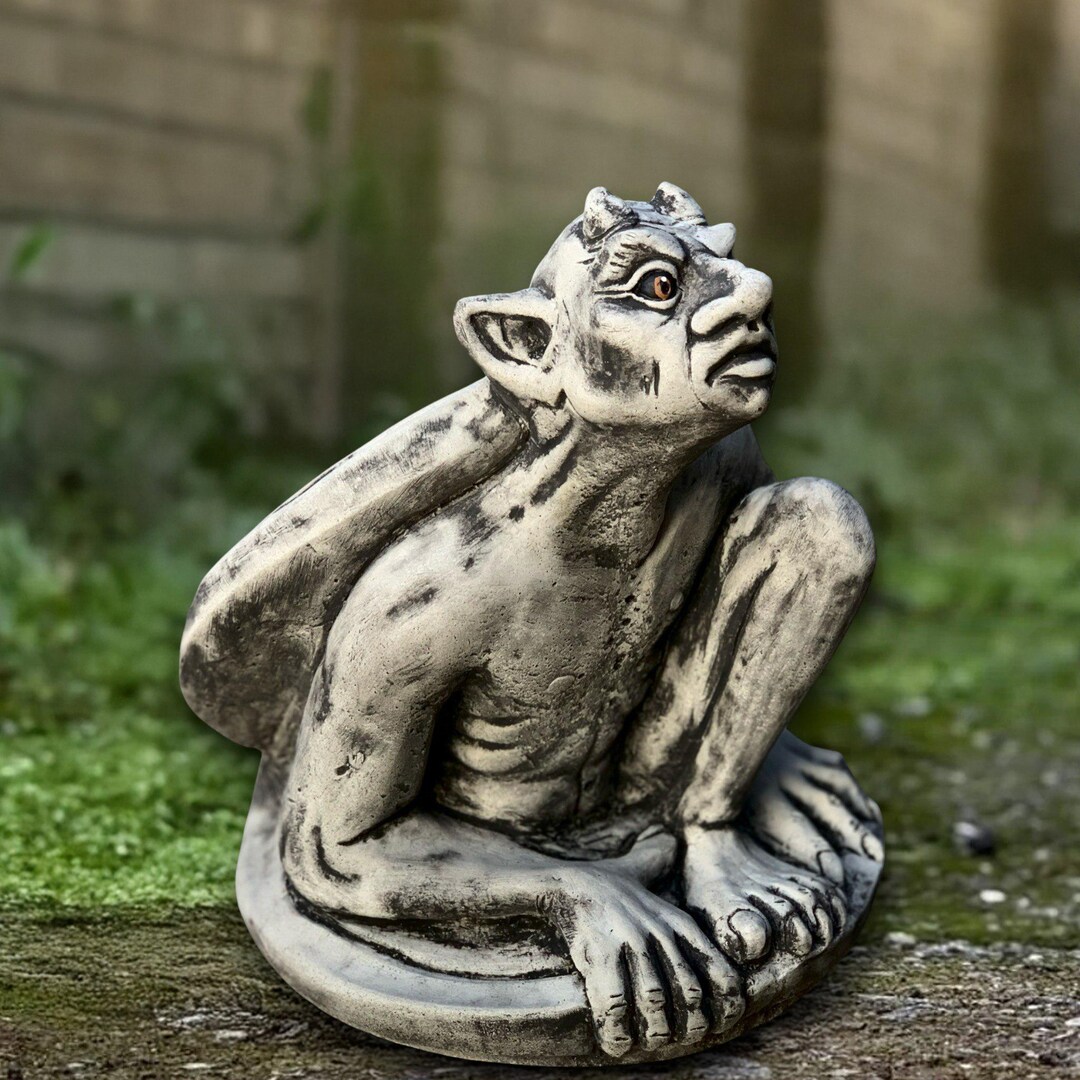 Concrete Gargoyle Sculpture Stone Monster Statue Cement Medieval ...