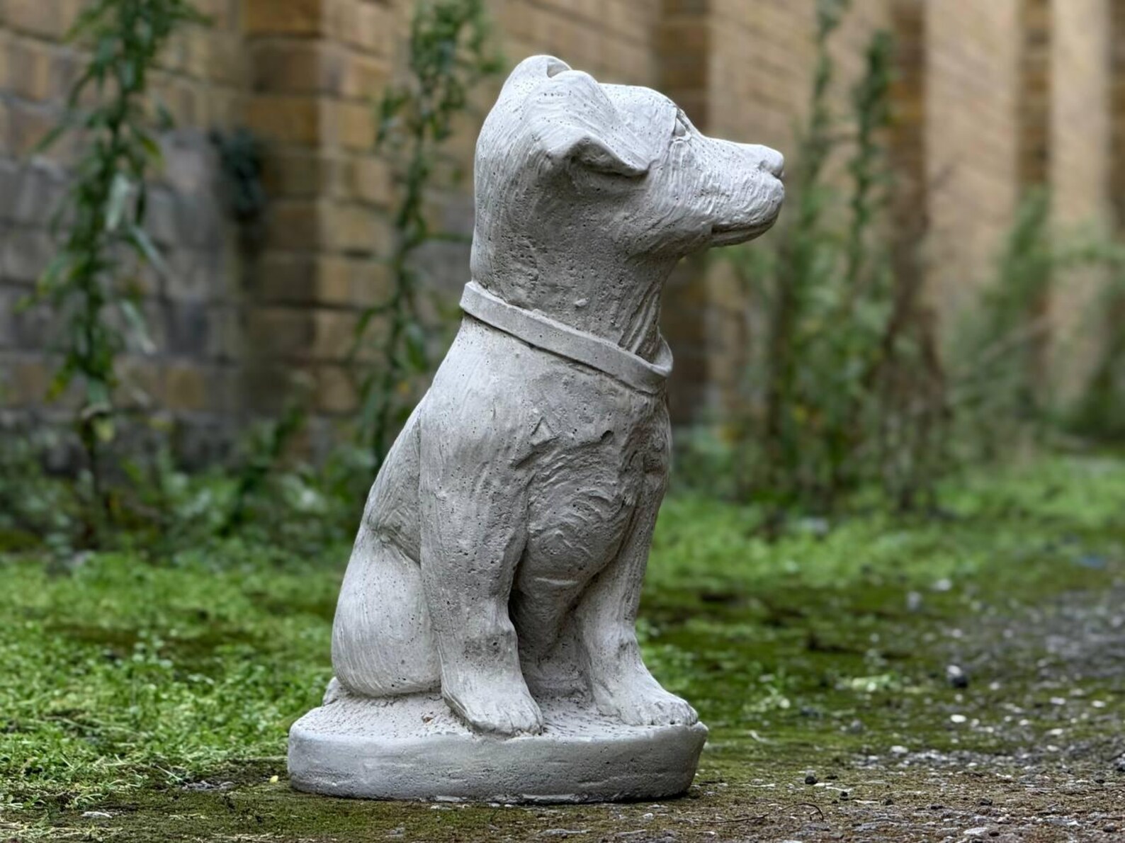 Stone Jack Russell Terrier Statue Concrete Dog Sculpture Loyal Pet ...