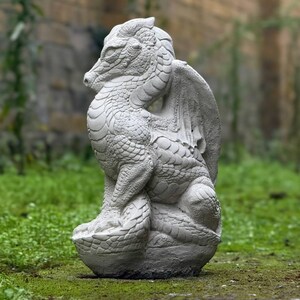 Amazing Dragon Statue Concrete Sitting Dragon Sculpture Stone Dragon ...