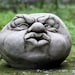 Grumpy Face Statue Humorous Garden Decor Concrete Face Sculpture ...