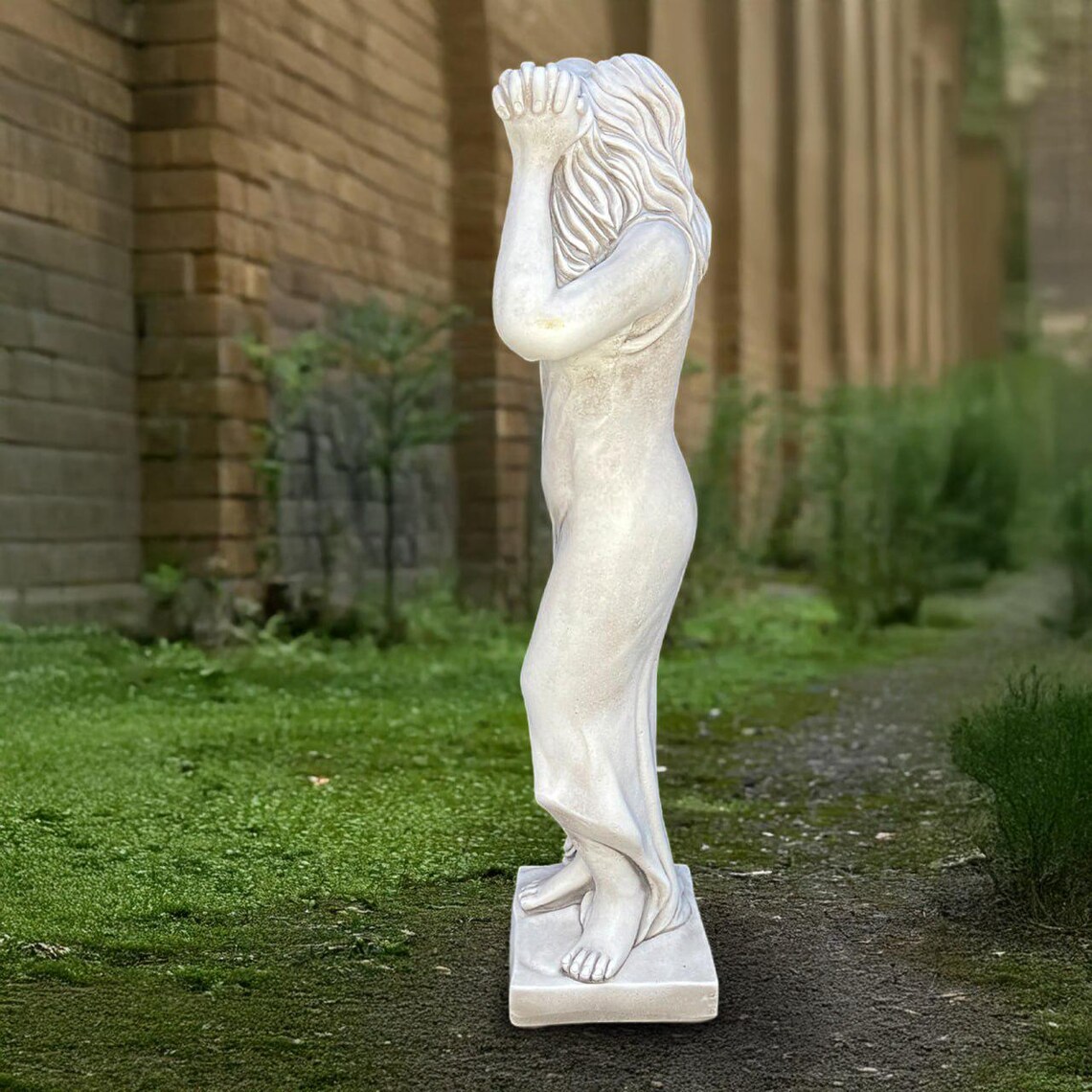 Massive Lady Sculpture Concrete Woman Statue Garden Artistic Decoration ...