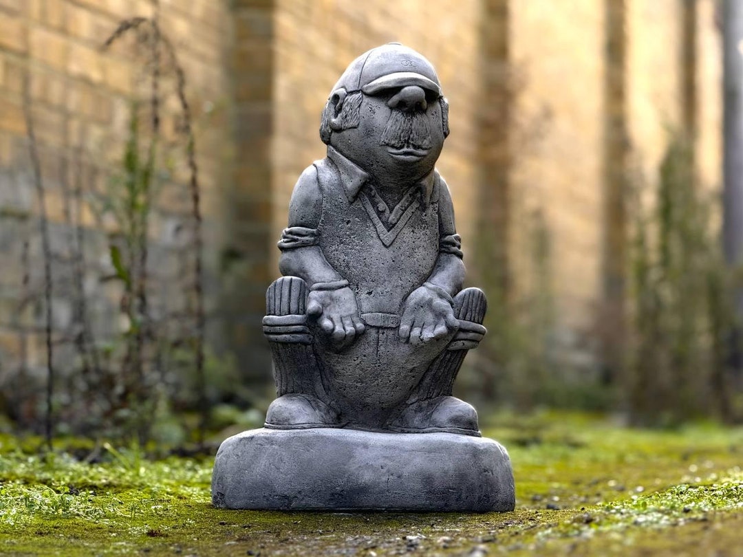 Outdoor Cricket Player Statue Concrete Sports Figurine Cement Garden ...