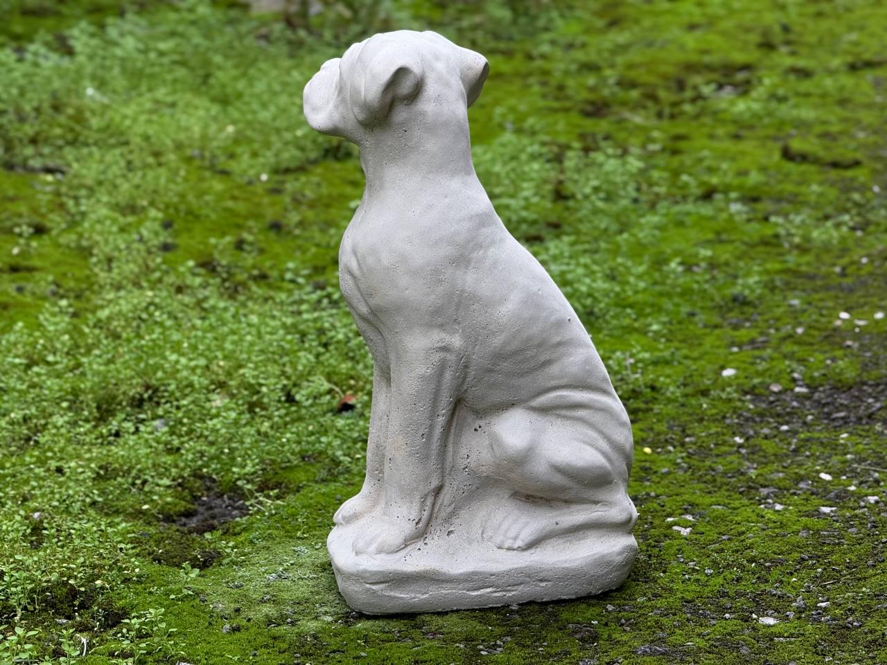 Concrete Boxer Dog Statue Cement Boxer Dog Figurine Dog Figurine Garden ...
