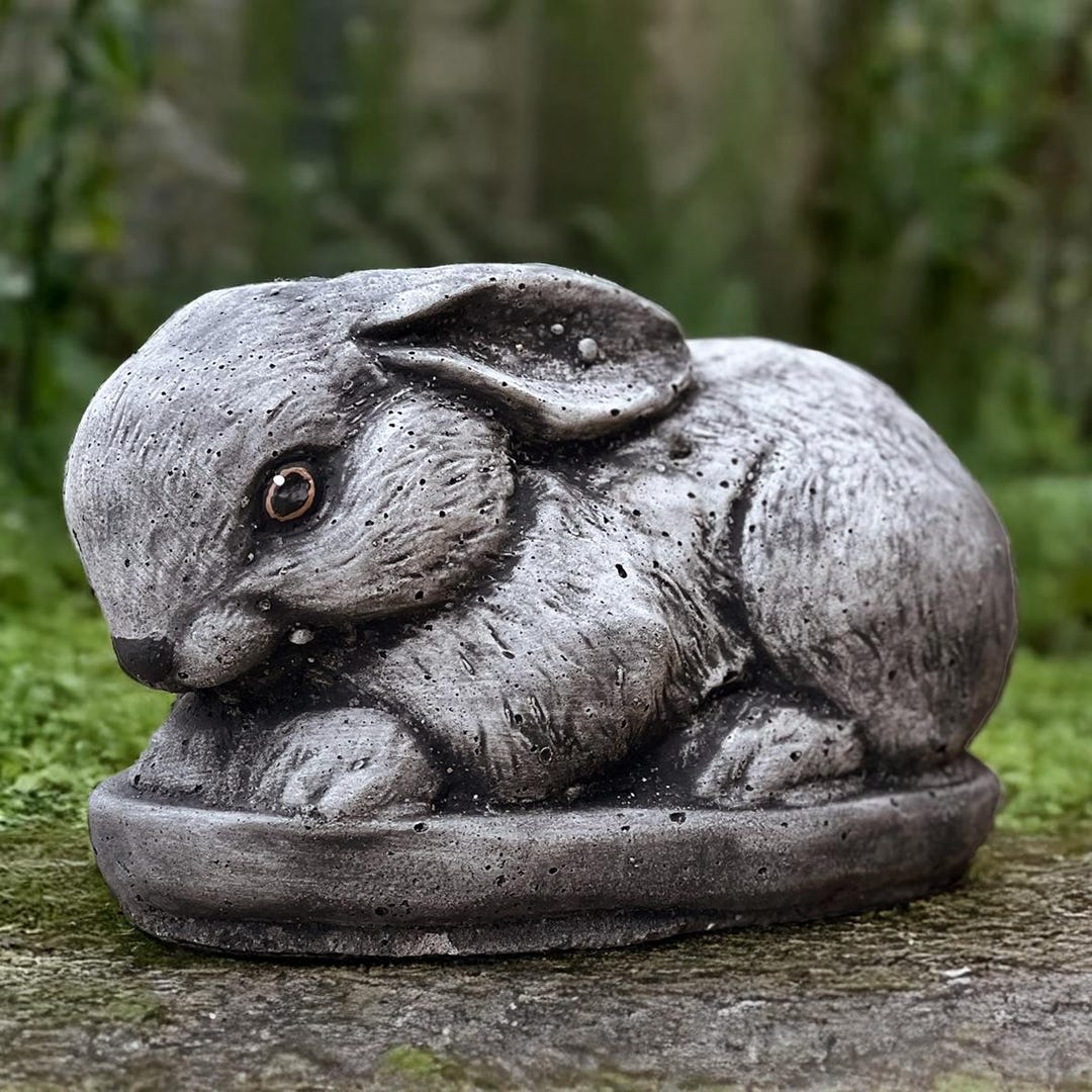 Unique Rabbit Figurine Concrete Bunny Statue Outdoor Animal Sculpture ...