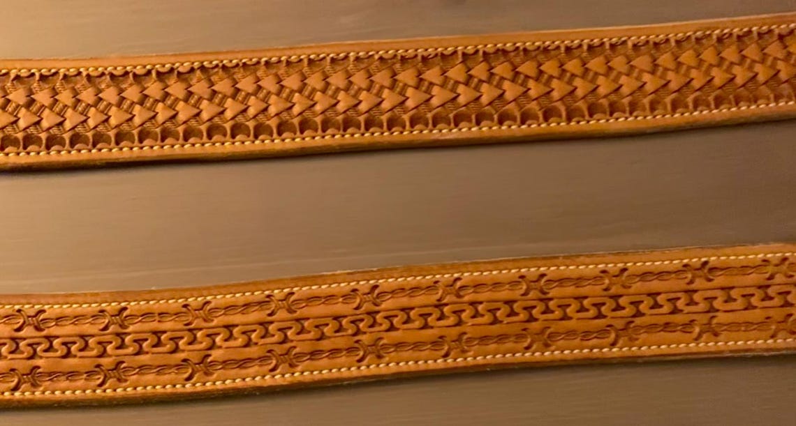 Two Saddle Grade Leather Ranger Gun Belts - Etsy