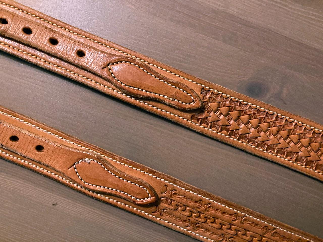 Two Saddle Grade Leather Ranger Gun Belts - Etsy