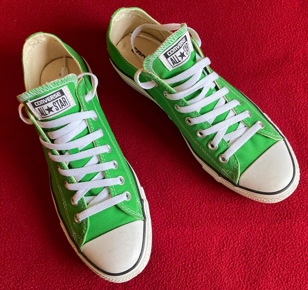 Converse All Star Green Sneakers. Men's Size 10 - Etsy