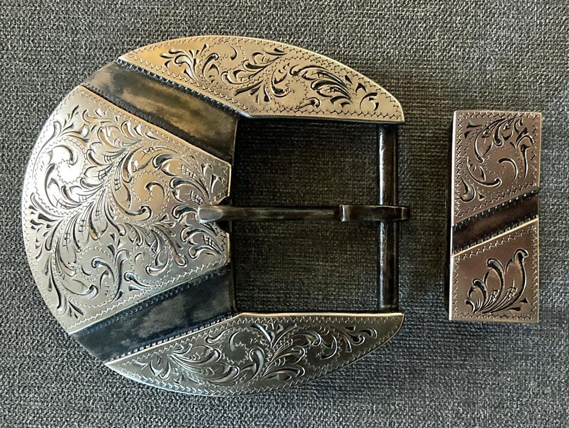 Mike Pardue Western Belt Buckle - Etsy