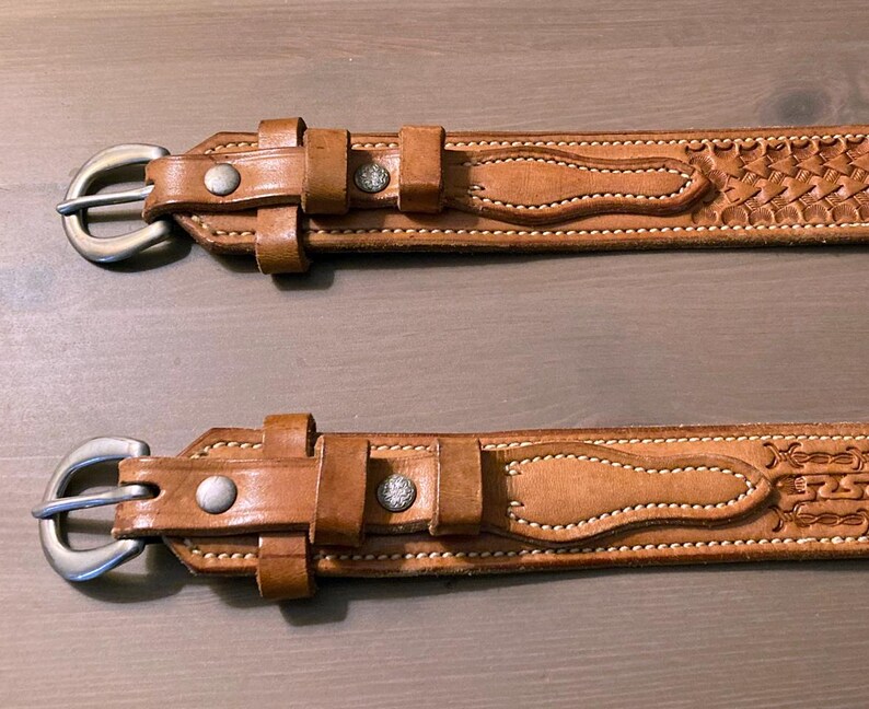 Two Saddle Grade Leather Ranger Gun Belts - Etsy