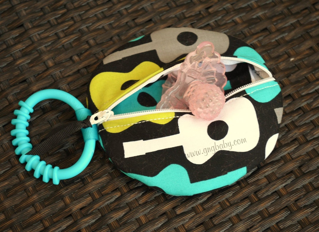 Pacifier Pocket Paci Pod Binki Holder Groovy Guitar Lagoon Baby Boy ...