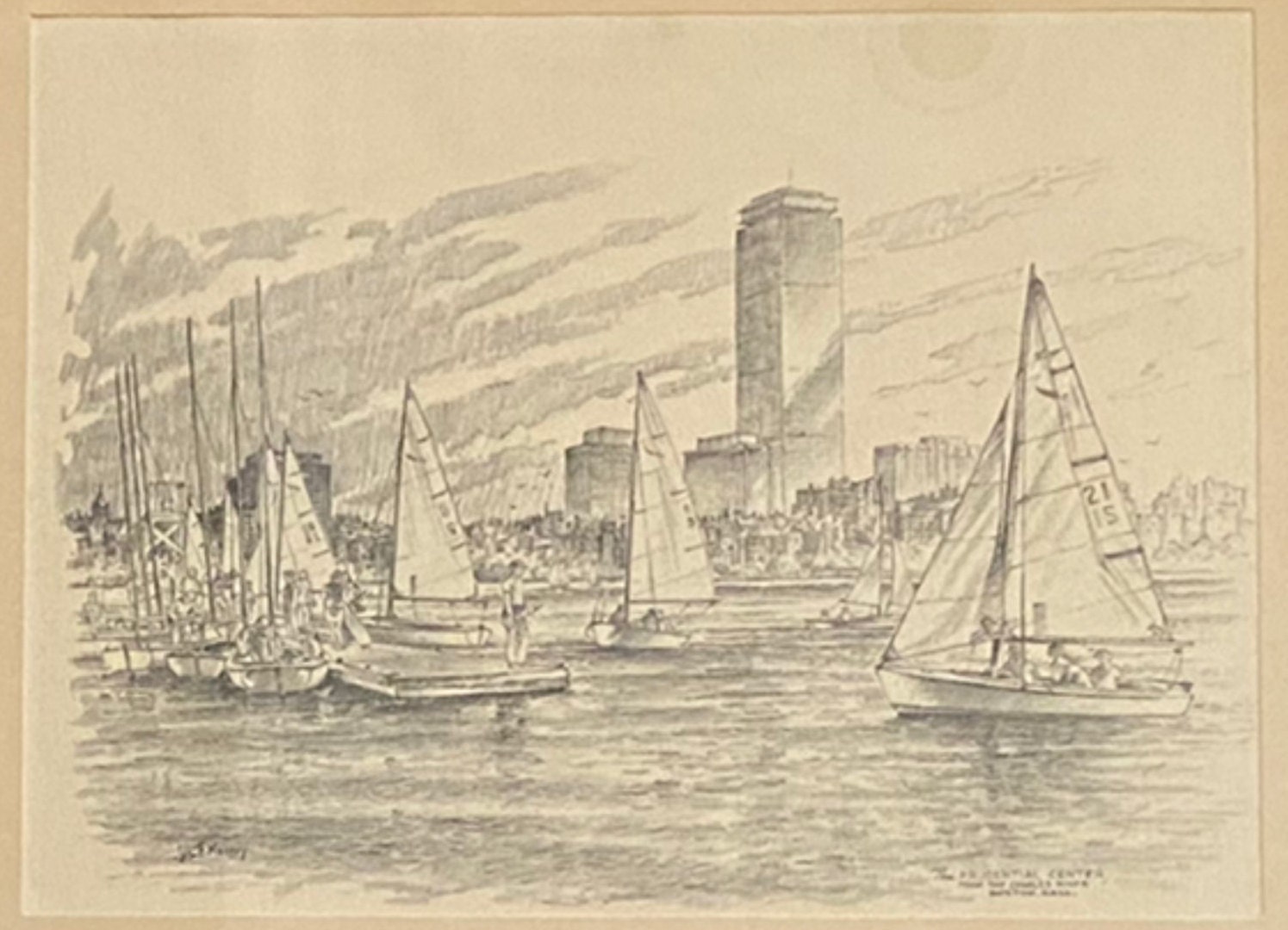 JAS F. MURRAY Print the Prudential Center From the - Etsy UK