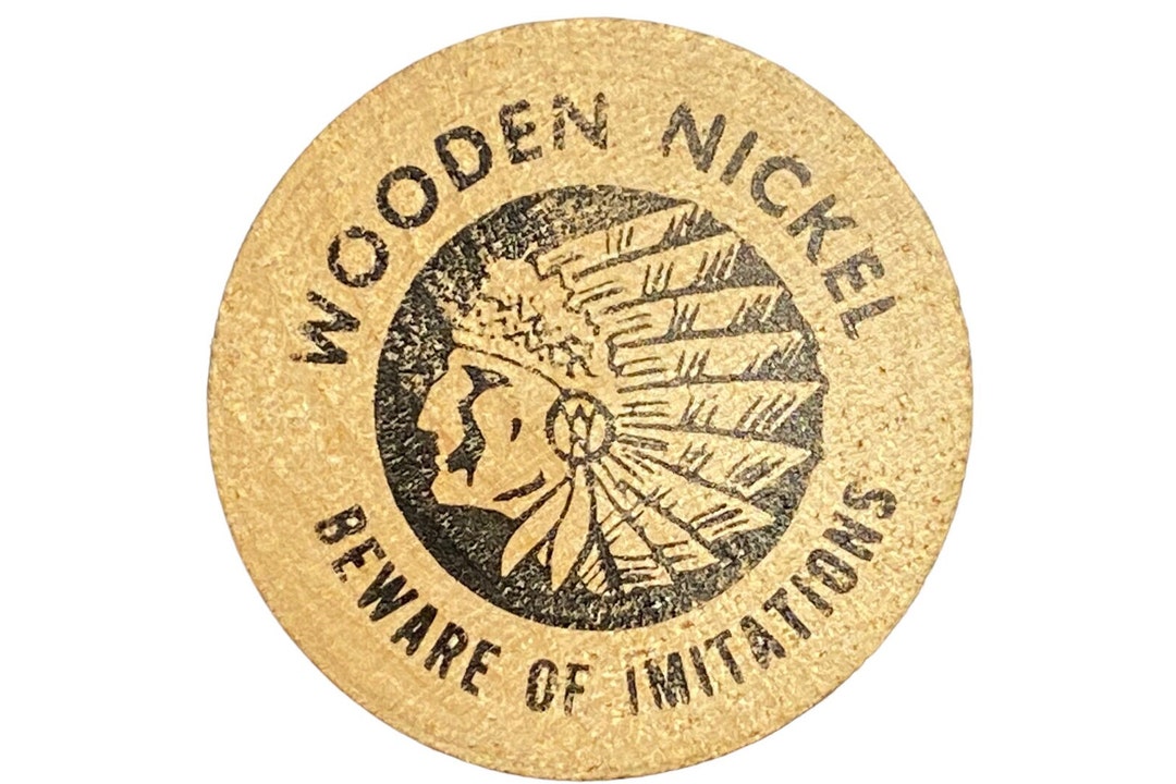 Coin-of-the-month Club WOODEN NICKEL Advertising Trade Coin - Sioux ...