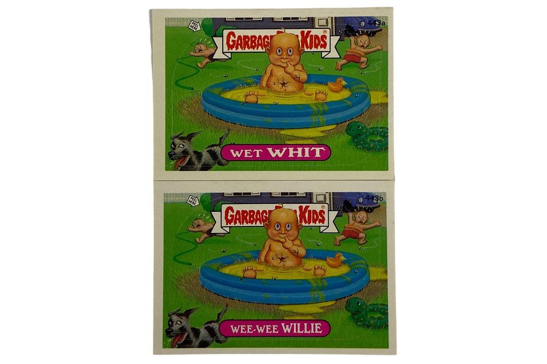GARBAGE PAIL KIDS - 443a Wet Whit & 443b Wee Wee Willie - Collectible ...