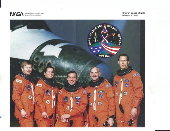 Crew Of The Space Shuttle Mission STS-51 Discovery Launch | Etsy