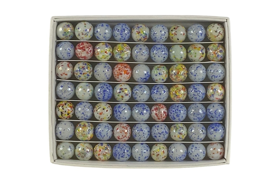 SPECKLED MARBLE LOT - Boxed Set of 63 Vacor and Imperial Marbles - Etsy