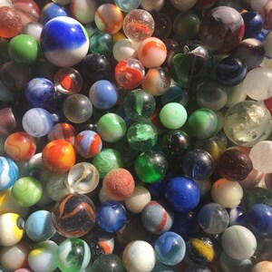 Broken Glass Marbles - Lot of 50 Chipped, Cracked, Fractured Vintage ...