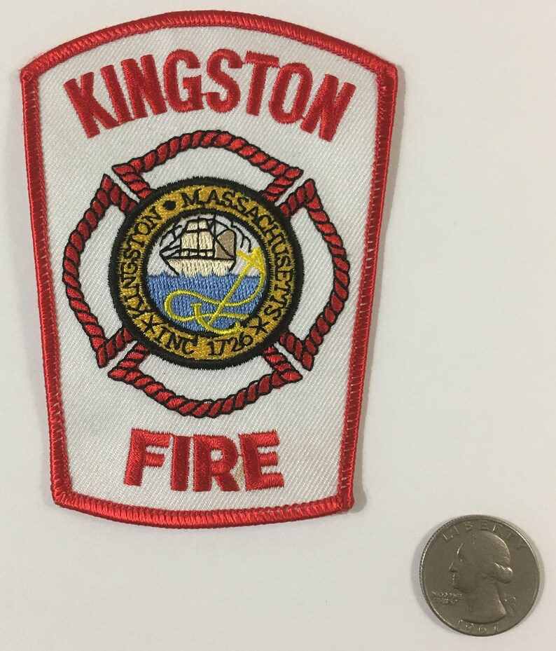 KINGSTON FIRE Fire Department Jacket Patch Kingston - Etsy