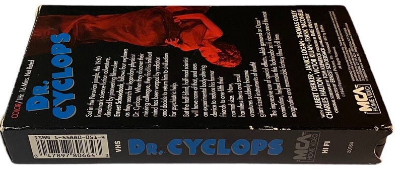 DR. CYCLOPS VHS Tape - 1940 Science Fiction Classic - Mad Scientist - Etsy