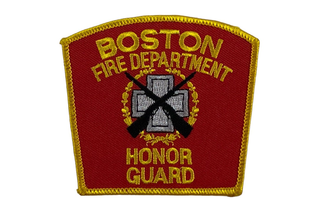BOSTON Fire Department HONOR GUARD Jacket Patch - Massachusetts ...