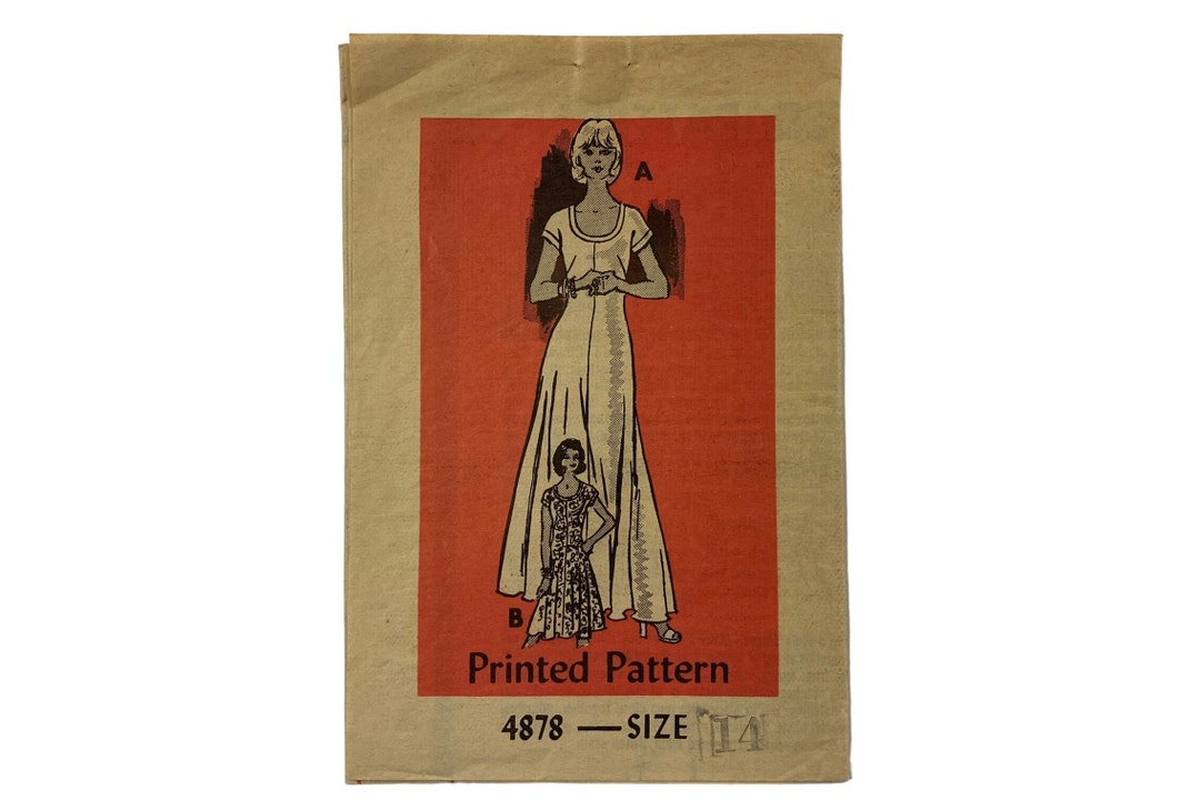 ANNE ADAMS Sewing Pattern 4878 - Mail Order Pattern, Postmarked 1975 ...