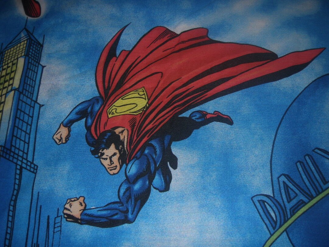 Up, up and Away! Superman TWIN FLAT Sheet - Etsy