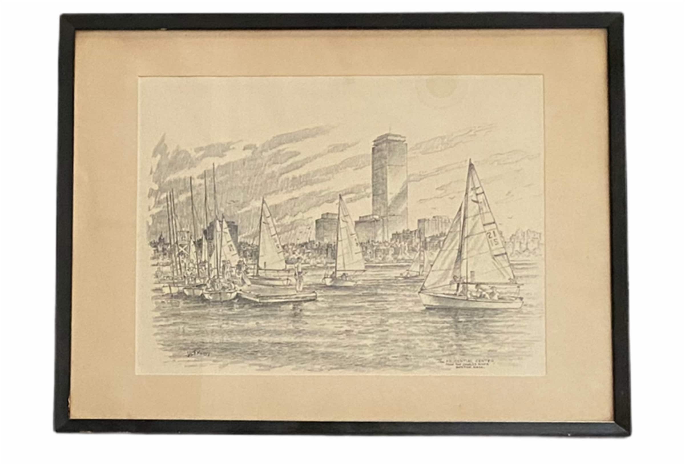 JAS F. MURRAY Print The Prudential Center From The | Etsy